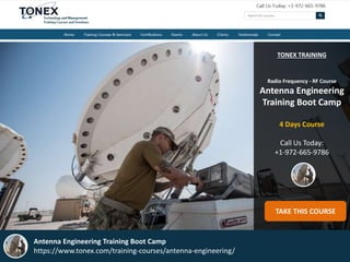 Antenna Engineering Training Boot Camp | PPTX