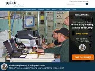 Antenna Engineering Training Boot Camp | PPTX