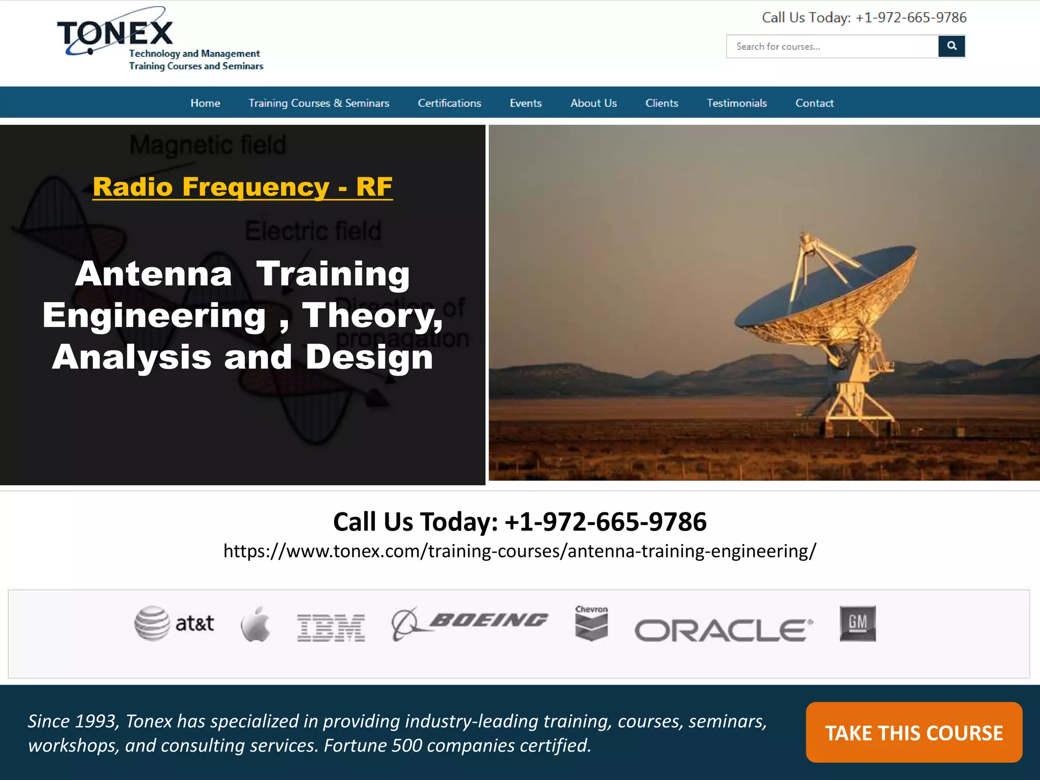 Antenna Engineering Training ,Theory, Analysis and Design | PPTX