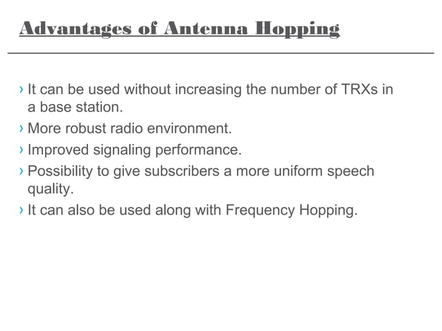 Antenna hopping | PPT