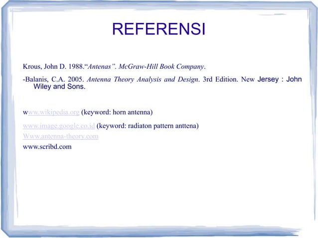 antenna horn-H1.ppt