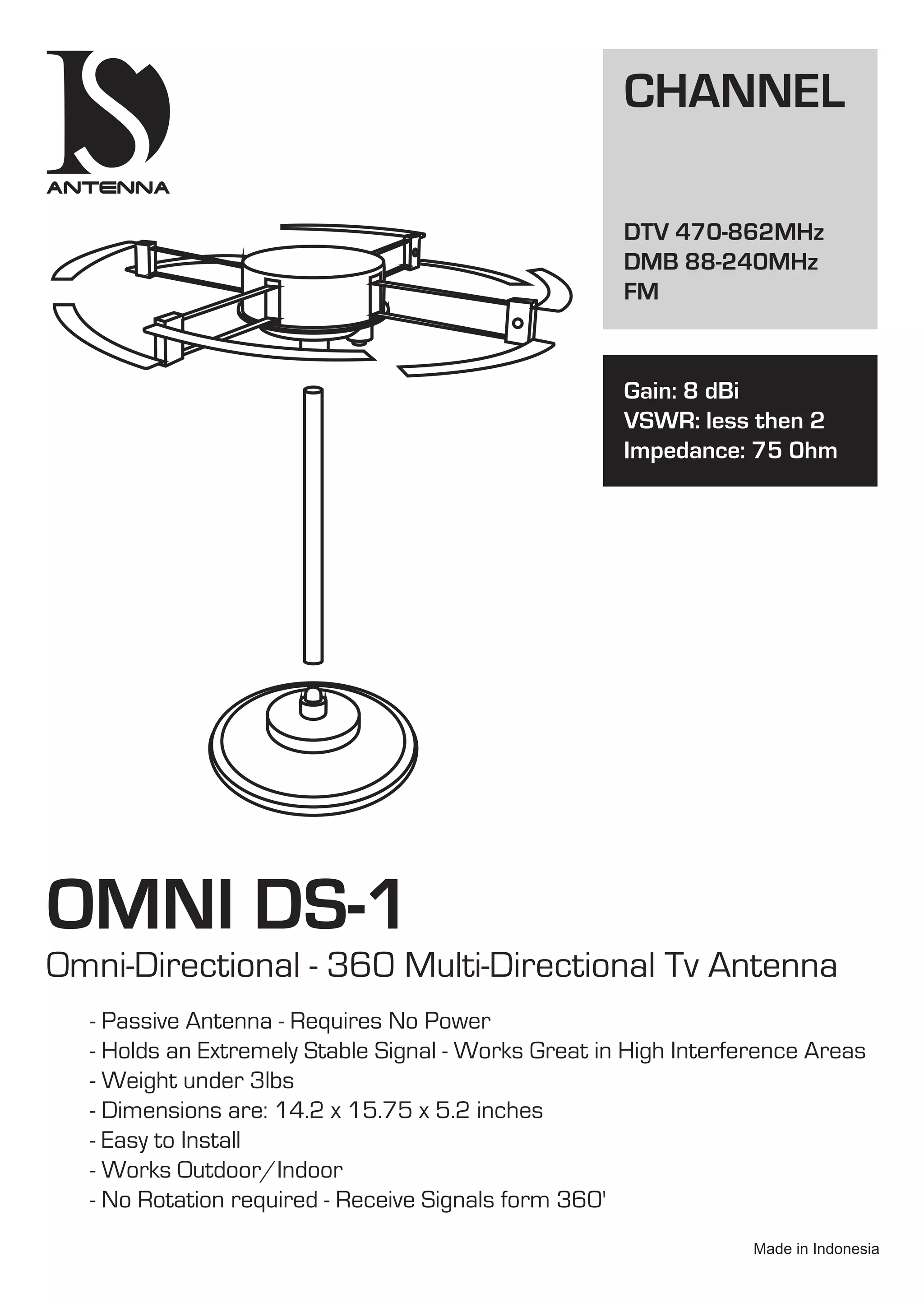 Antenna Omni DS-01 | PDF