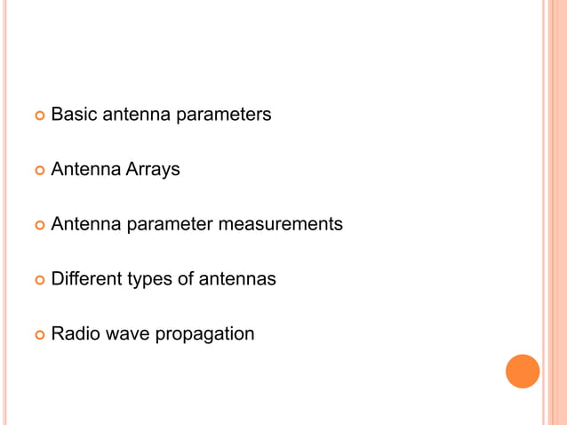 ANTENNA PARAMETERS.pptx | Geography | Science
