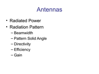 Antennas Basic Parameters and Theory Techniquyes | PPT
