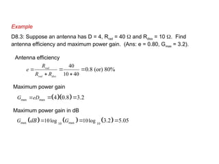Antennas Basic Parameters and Theory Techniquyes | PPT