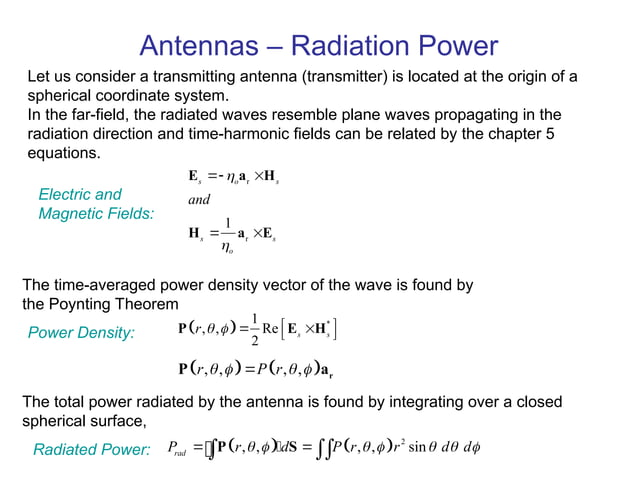 Antennas Basic Parameters and Theory Techniquyes | PPT