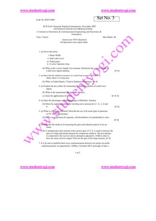 Antennas And Wave Propagation | PDF