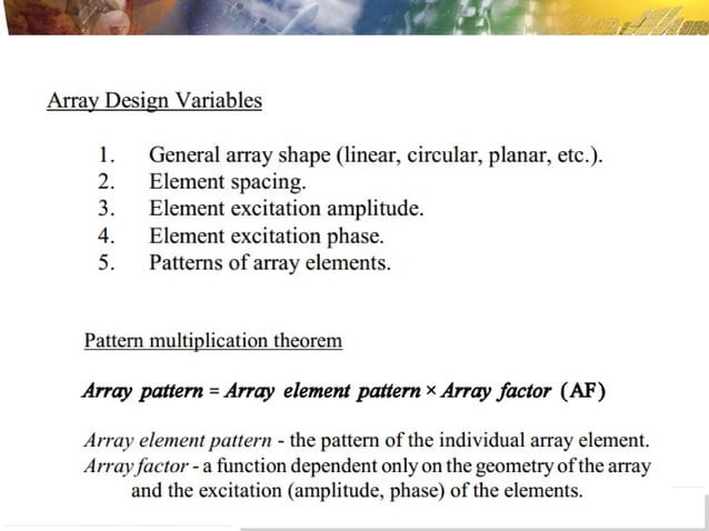 Antenna synthesis | PPT