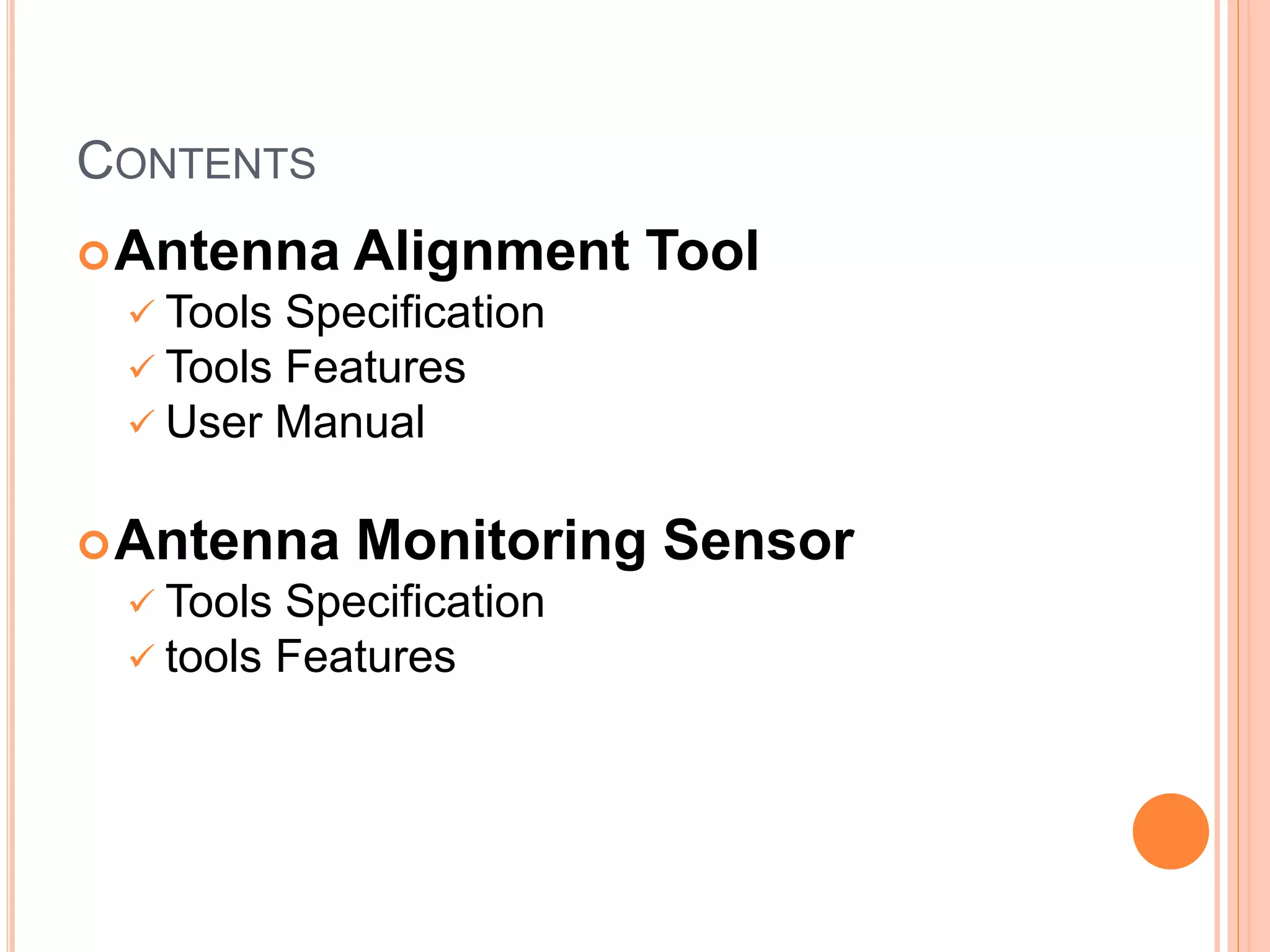 Antenna alignment tool | PPT