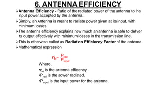 Antenna Types and their impact on the comn sys.pptx