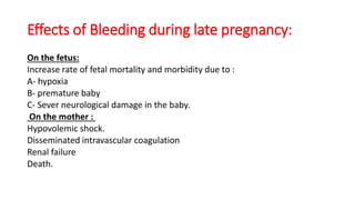 Antepartum BLEEDING | PPTX