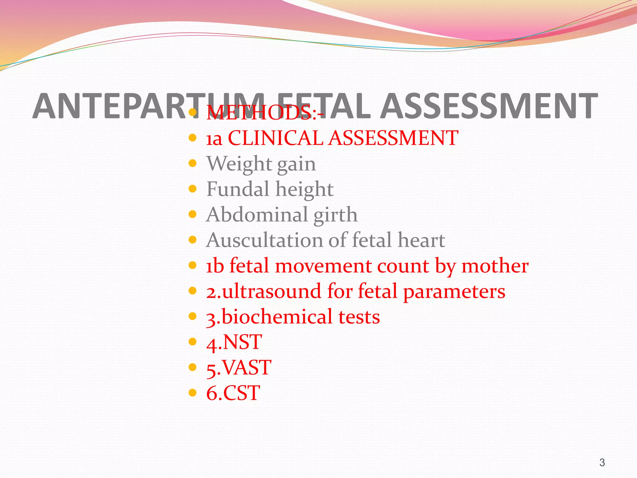 Antepartum and intrapartum foetal monitoring | PPTX