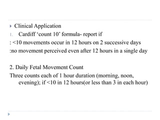 Antepartum fetal assessment | PPTX