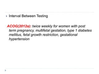 Antepartum fetal assessment | PPTX