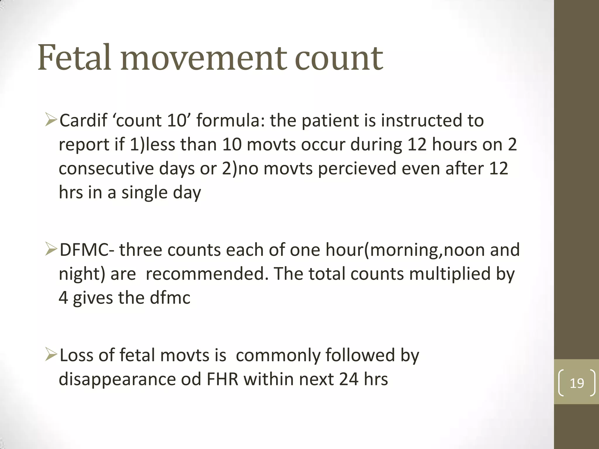 Antepartum fetal surveillance | PPTX