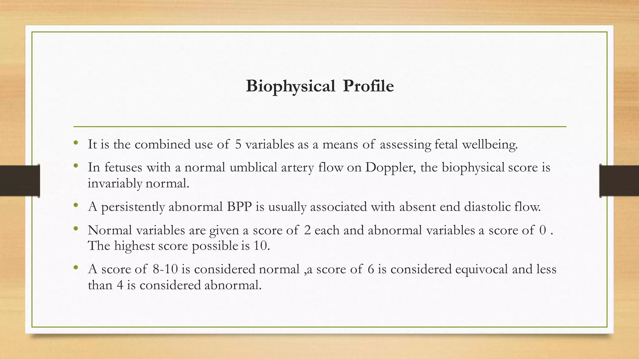Antepartum fetal surveillance | PDF