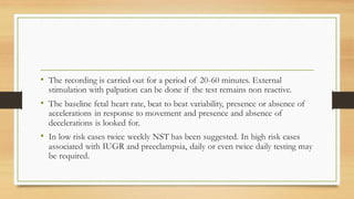 Antepartum fetal surveillance | PDF