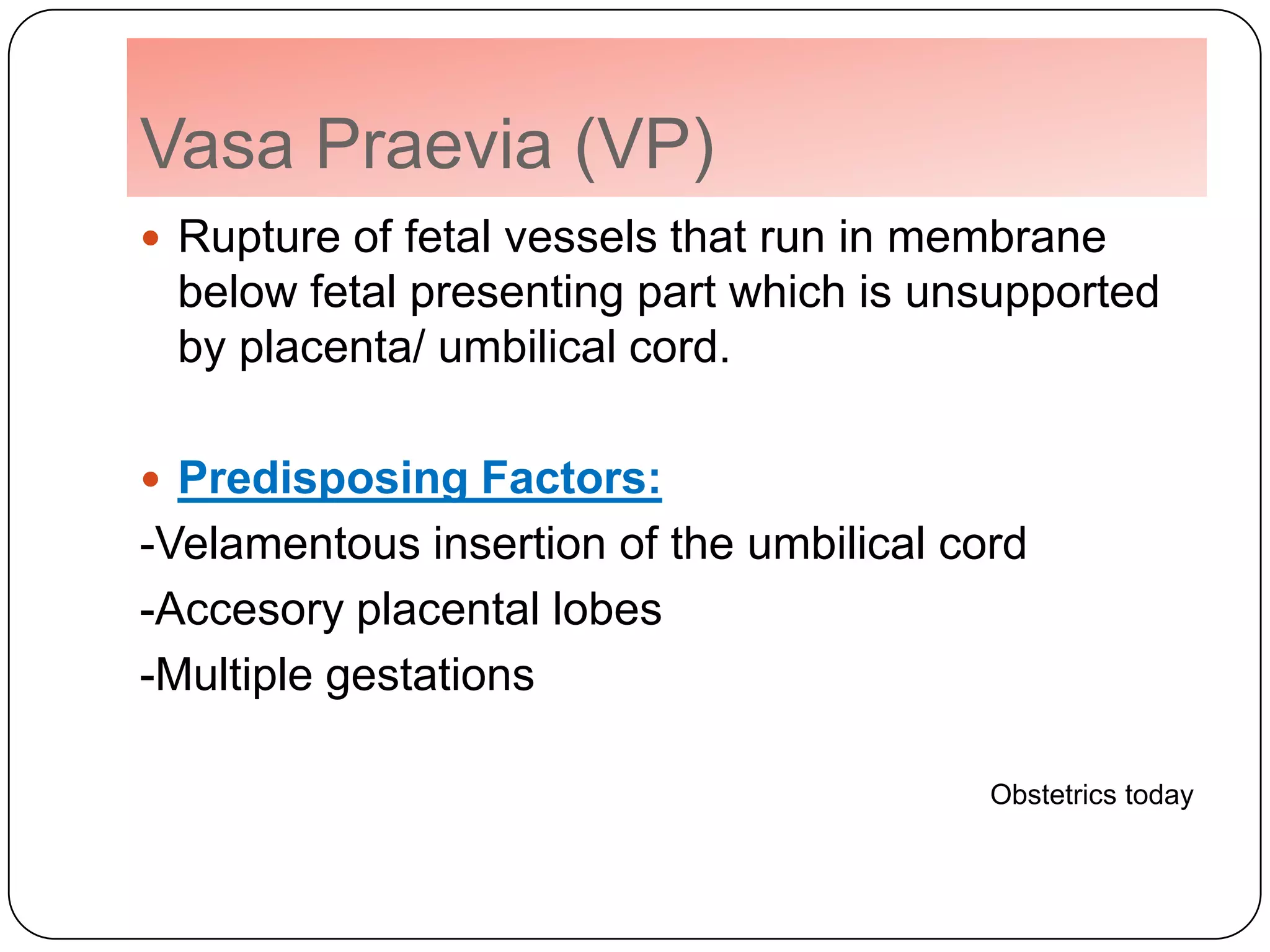 Antepartum haemorrhage | PPT