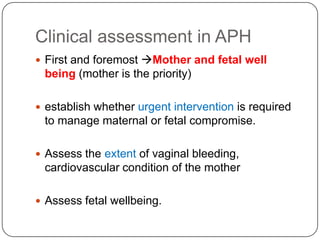 Antepartum haemorrhage | PPT