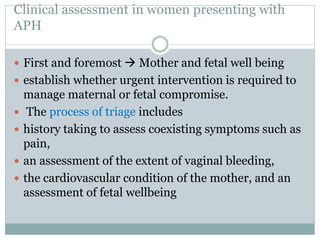 Antepartum haemorrhage | PPTX