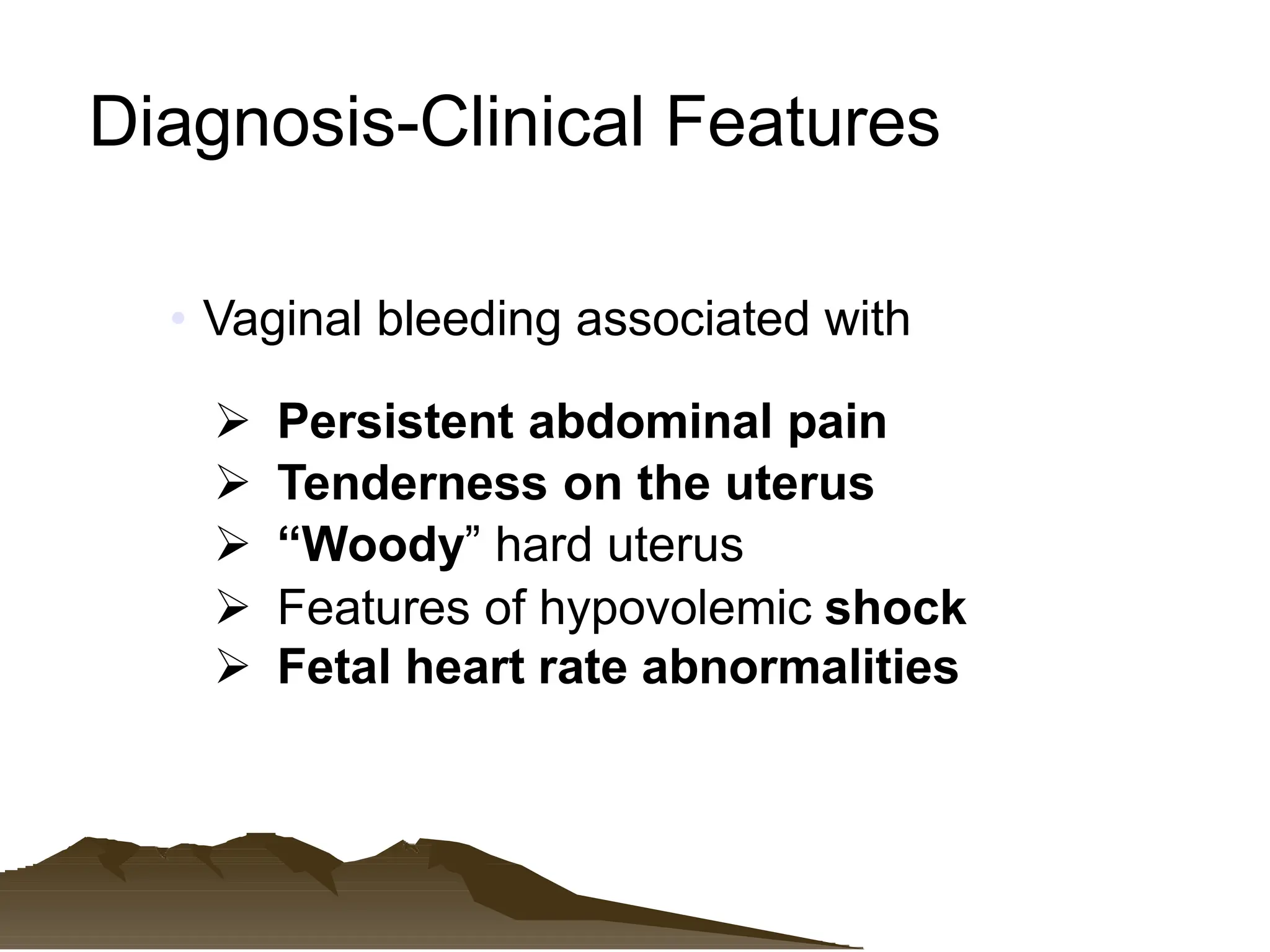 Antepartum haemorrhage, placenta previa and abruptio placentae | PPTX