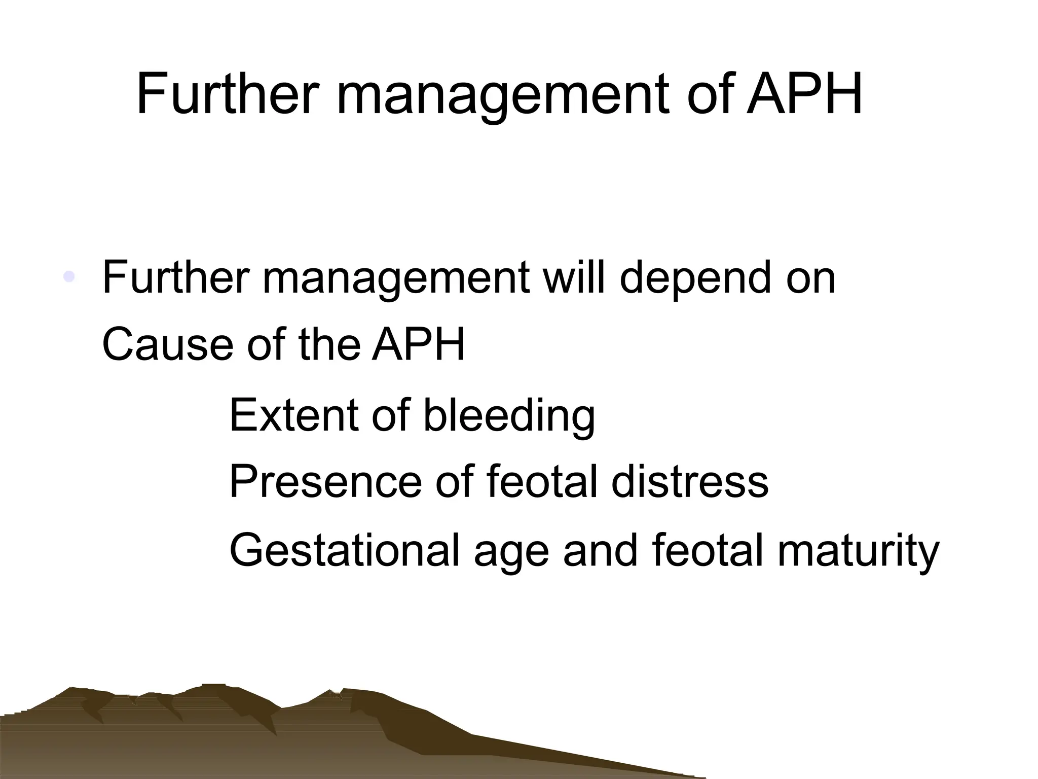 Antepartum haemorrhage, placenta previa and abruptio placentae | PPTX