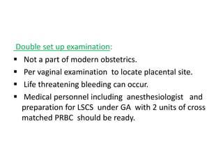 ANTEPARTUM HEMMORRHAGE - pregnancy complication | PPTX