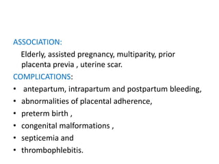 ANTEPARTUM HEMMORRHAGE - pregnancy complication | PPTX