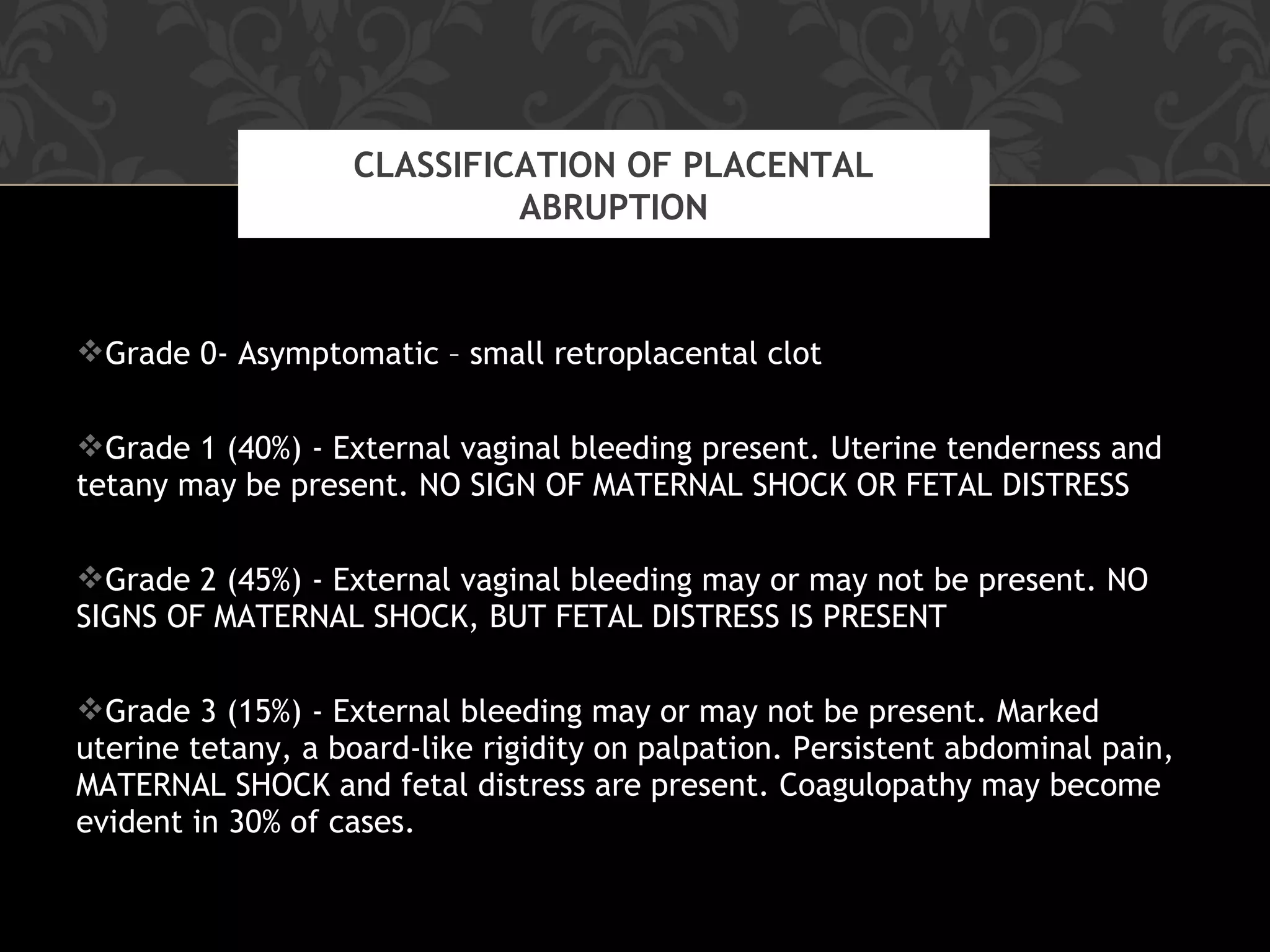 Antepartum hemorrhage | PPT