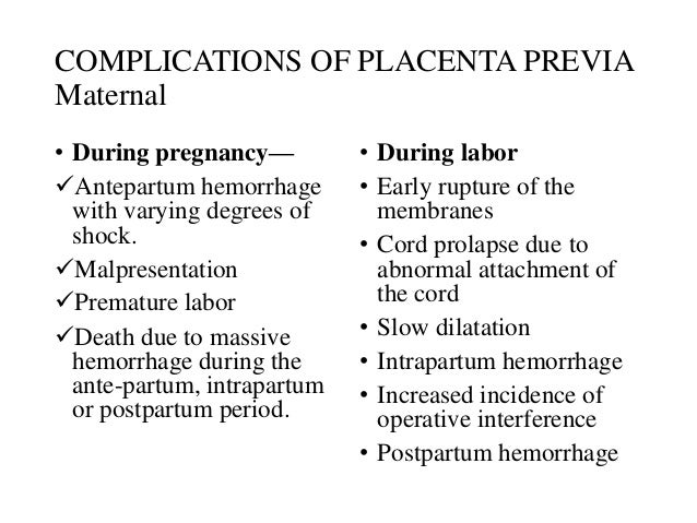 Antepartum hemorrhage
