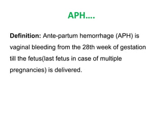 ANTEPARTUM HEMORRHAGE for health students.pptx