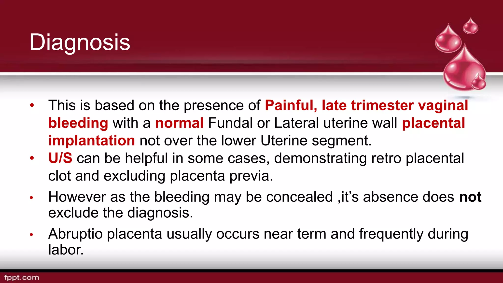 Antepartum Hemorrhage Aph Ppt