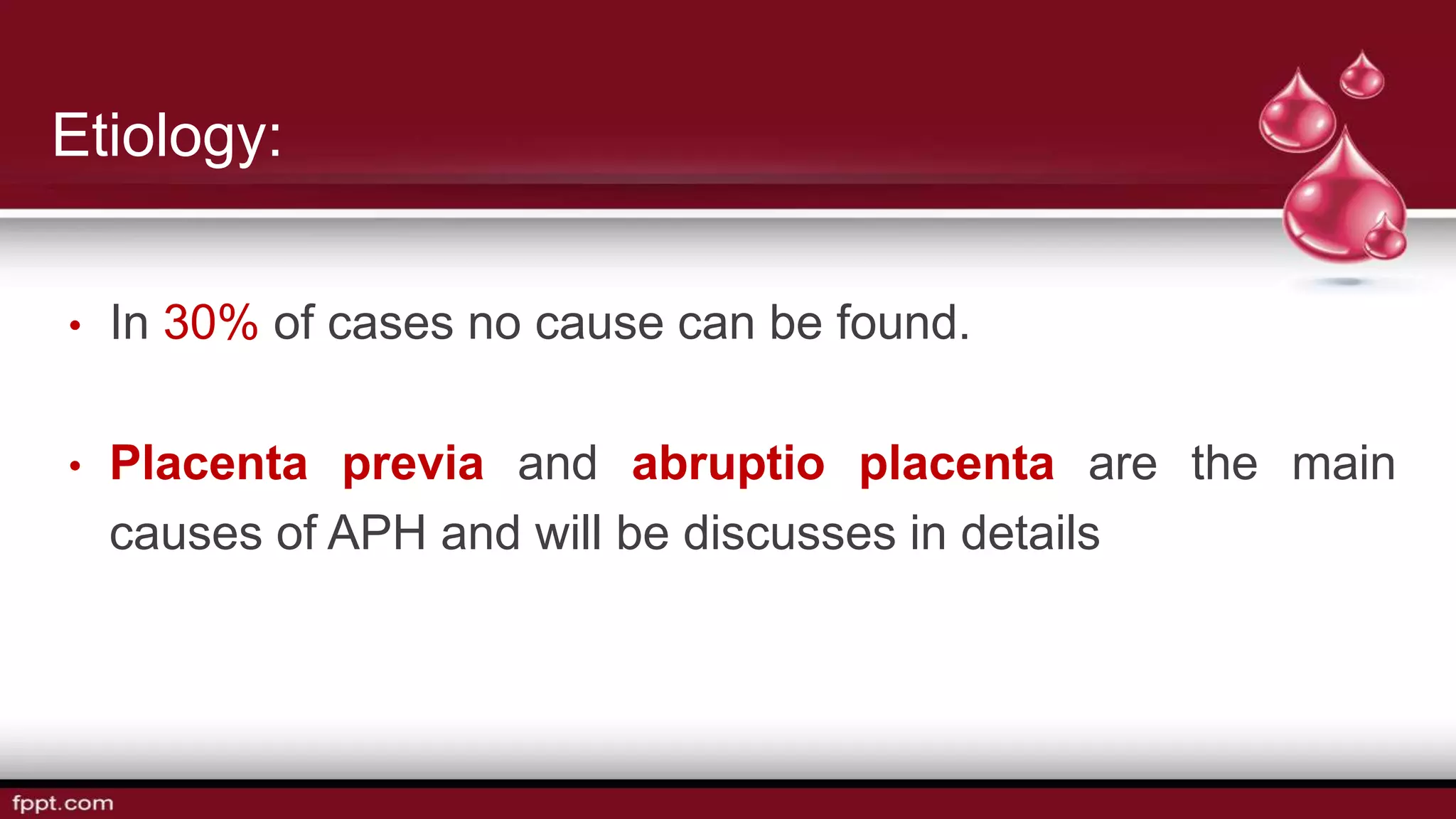 Antepartum Hemorrhage(APH) | PPTX