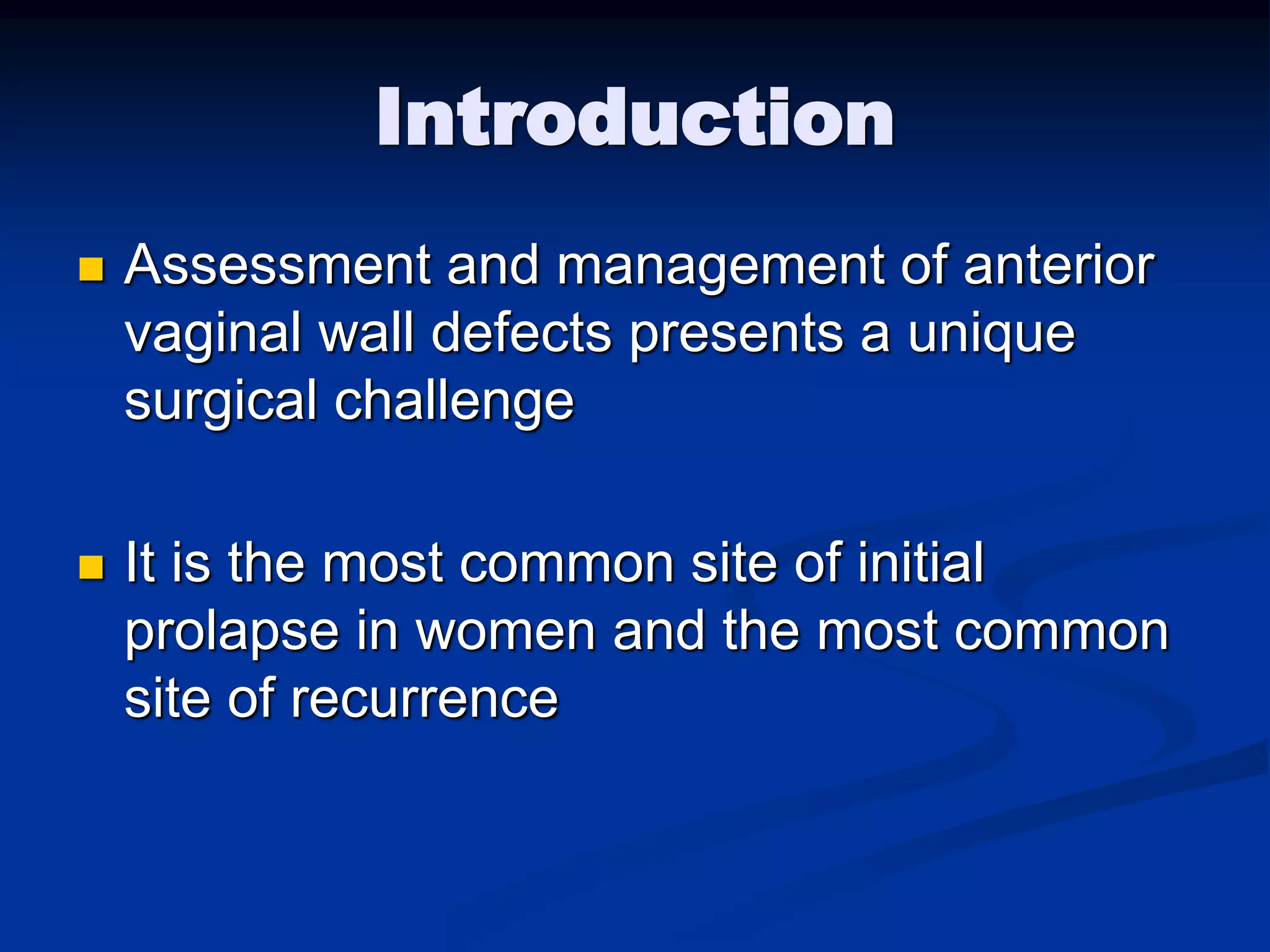 Anterior Compartment Prolapse: Biological Grafts | PDF