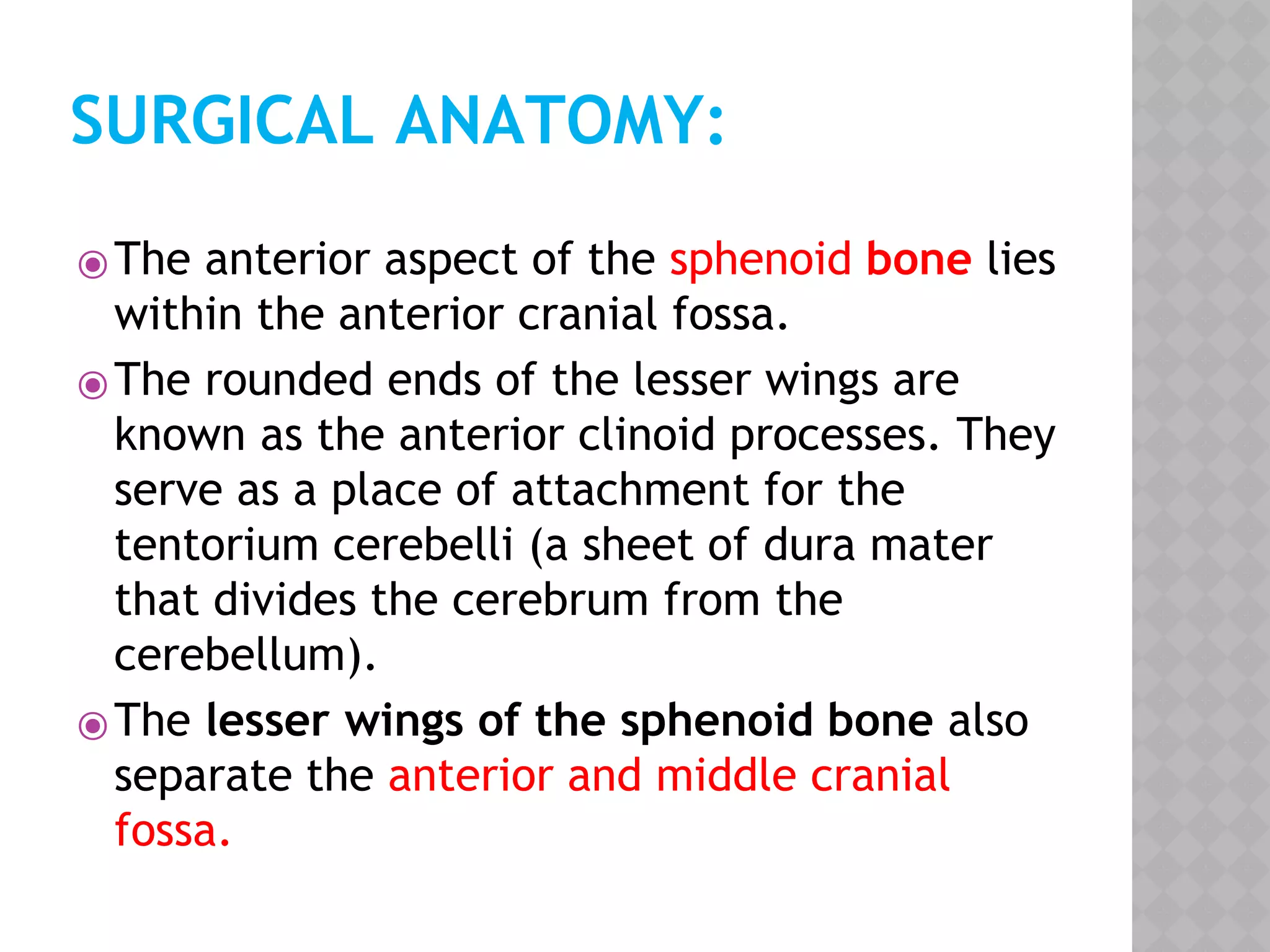 Anterior cranial-fossa | PPT