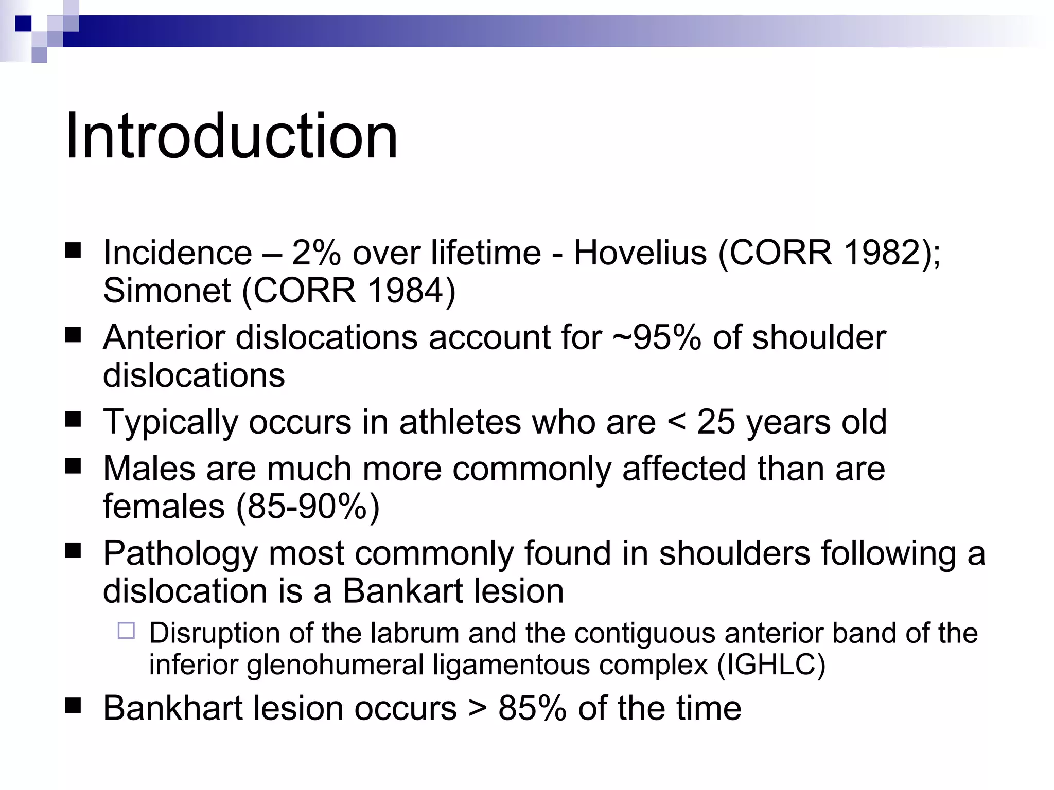 Anterior Glenohumeral Instability | PPT
