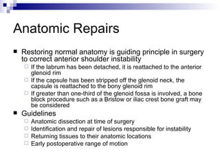 Anterior Glenohumeral Instability | PPT