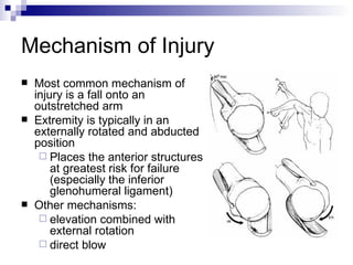 Anterior Glenohumeral Instability | PPT