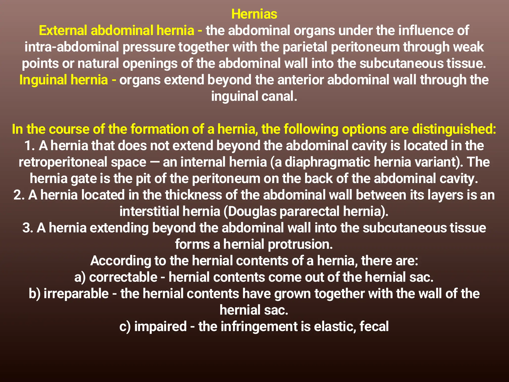 Topographic anatomy and operative ANTERIOR-LATERAL ABDOMINAL HERNIAS | PPT