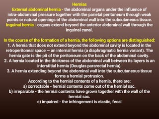 Topographic anatomy and operative ANTERIOR-LATERAL ABDOMINAL HERNIAS | PDF
