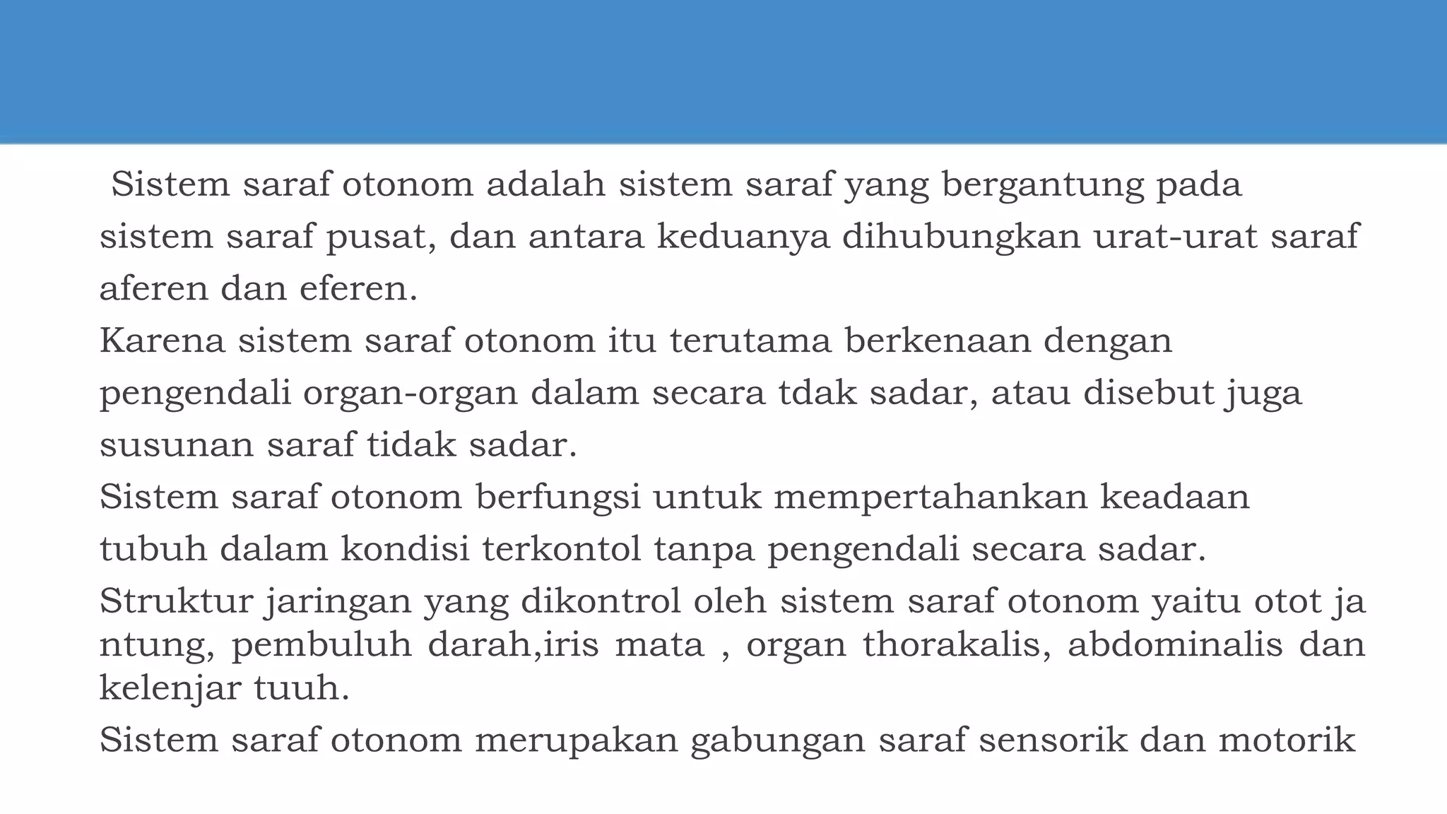 SISTEM SARAF OTONOM | PPTX