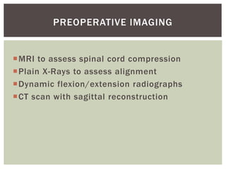 Anterior Approaches To The Thoracic Spine | PPTX