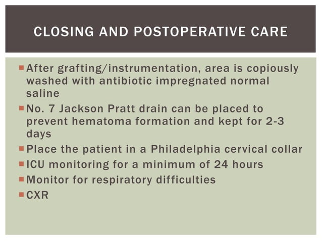 Anterior Approaches To The Thoracic Spine | PPT