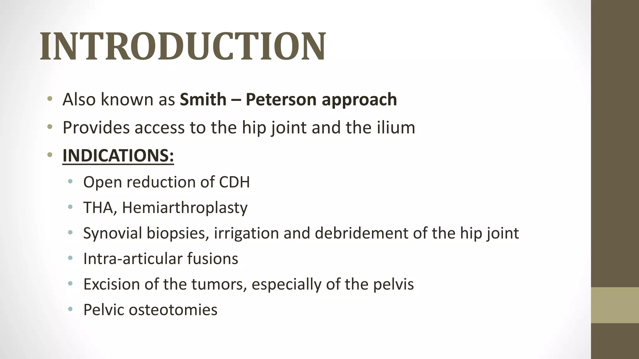 Anterior approach to the hip - Dr. Sachin M | PPTX