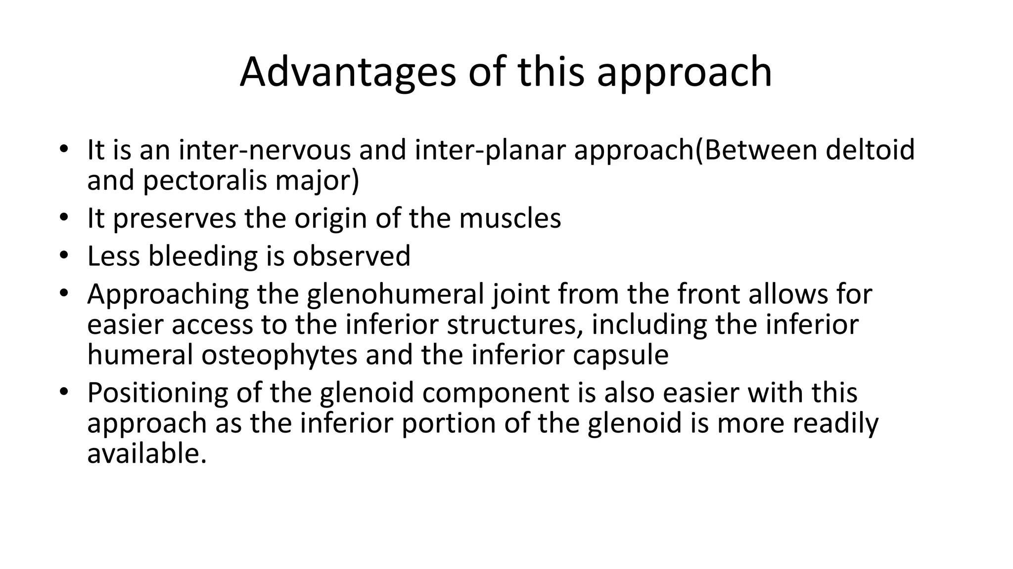 Anterior approach to shoulder | PPTX