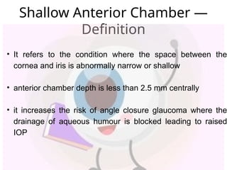 Anterior chamber 3.pptx anterior chamber | PPTX