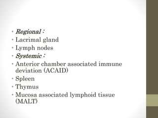 Anterior chamber associated immune deviation (acaid) | PPTX