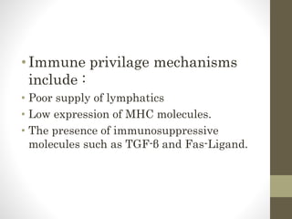 Anterior chamber associated immune deviation (acaid) | PPTX