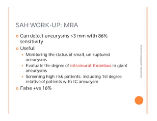 Anterior circulation aneurysms and surgical considerations 2011 | PDF