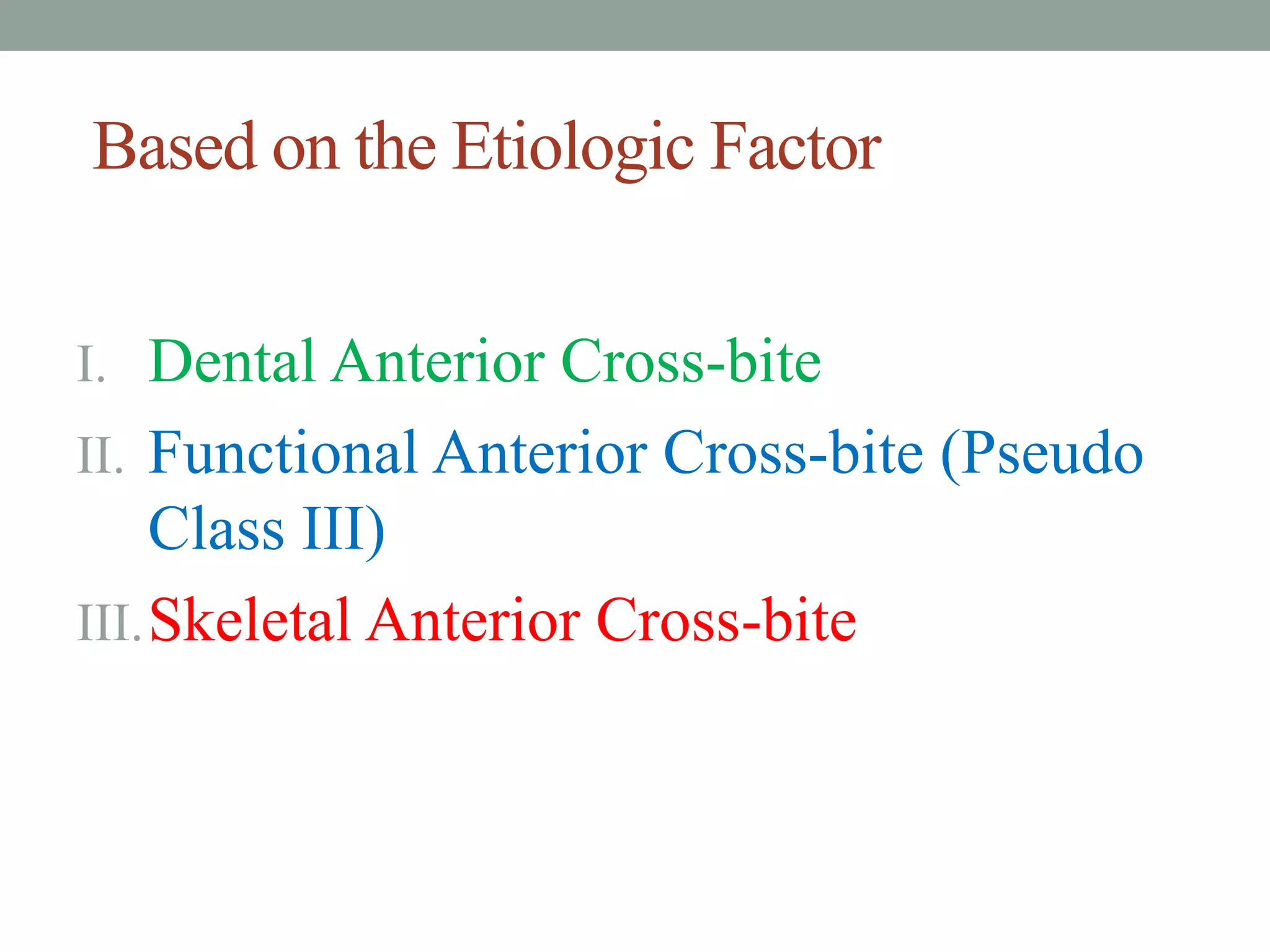 Anterior crossbite | PPTX